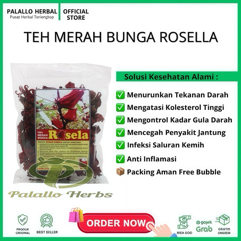 Jual Teh Merah Bunga Rosella Curah 50 Gram | Shopee Indonesia