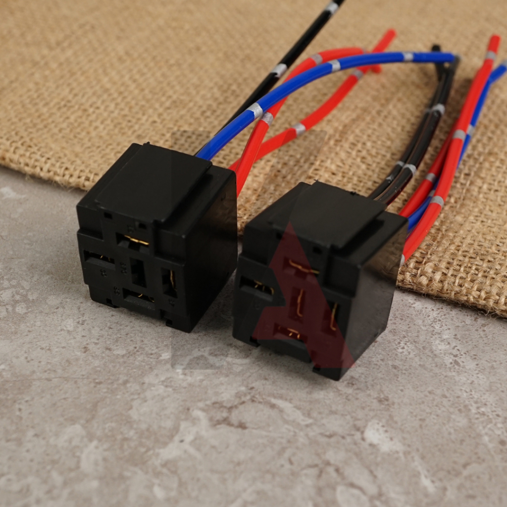 Jual Soket Relay RE5P Gandeng / Socket Cable Relay / Rumah Relay Bangku kaki 5 pin Untuk Klakson ...