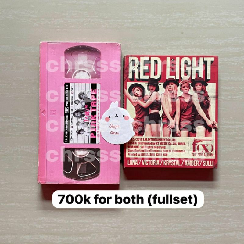 Jual [RARE] F(x) Pink Tape & Red Light Album Fullset (Amber & Luna ...