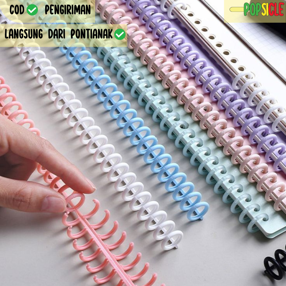 Jual Ring Binder Flashee DIY Binder Plastik Spiral 30 Lubang Untuk ...
