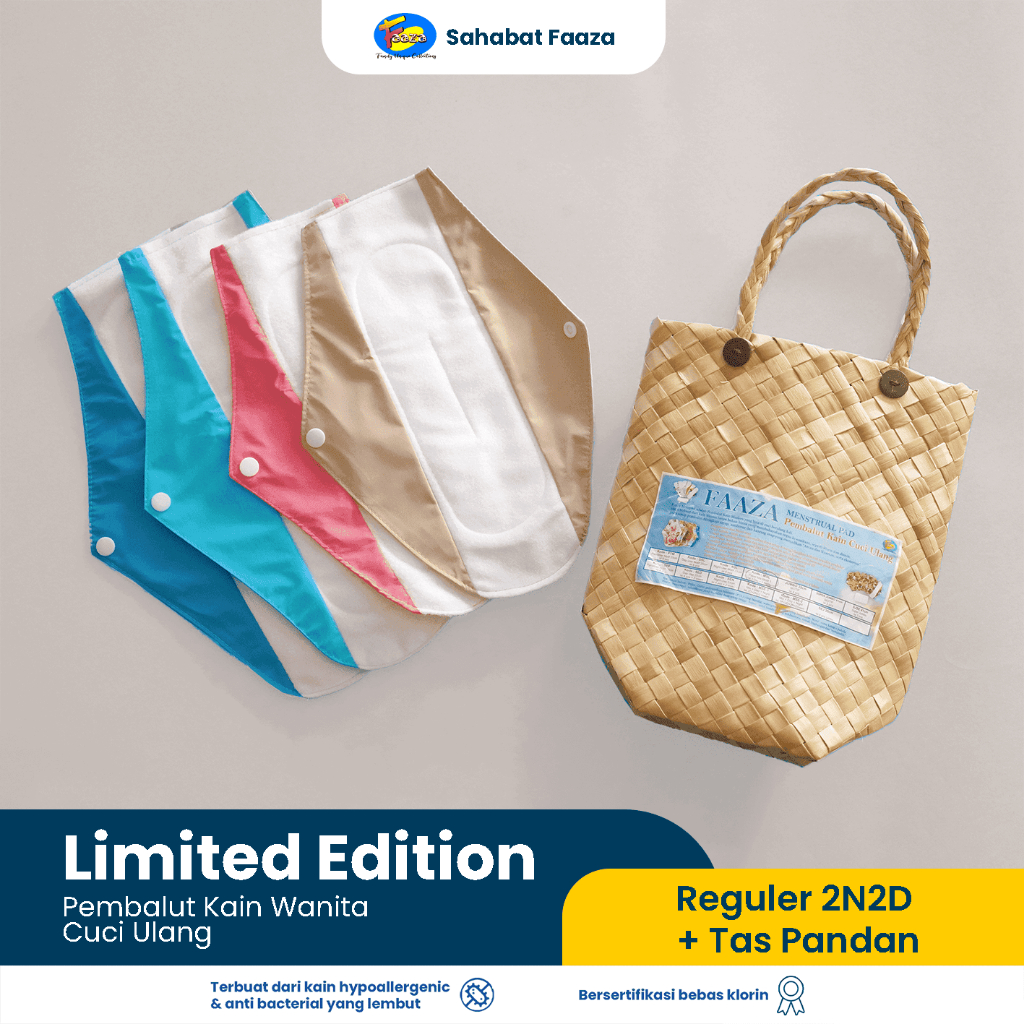 Jual Faaza Pembalut Kain Wanita Cuci Ulang Limited Edition Tas Daun ...