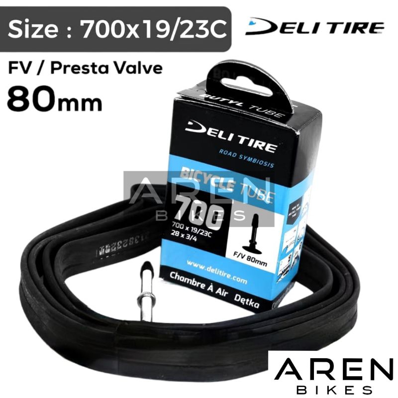 Jual BAN DALAM SEPEDA 700 700x19/23C FV 80MM DELI TIRE 8CM 80 MM 8 CM PRESTA 700C 19C 23C 700 C ...