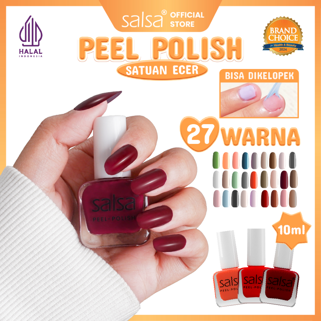 Jual [ECER] SALSA Kutek HALAL PEEL OFF Polish - Kutek Peel Off Halal ...