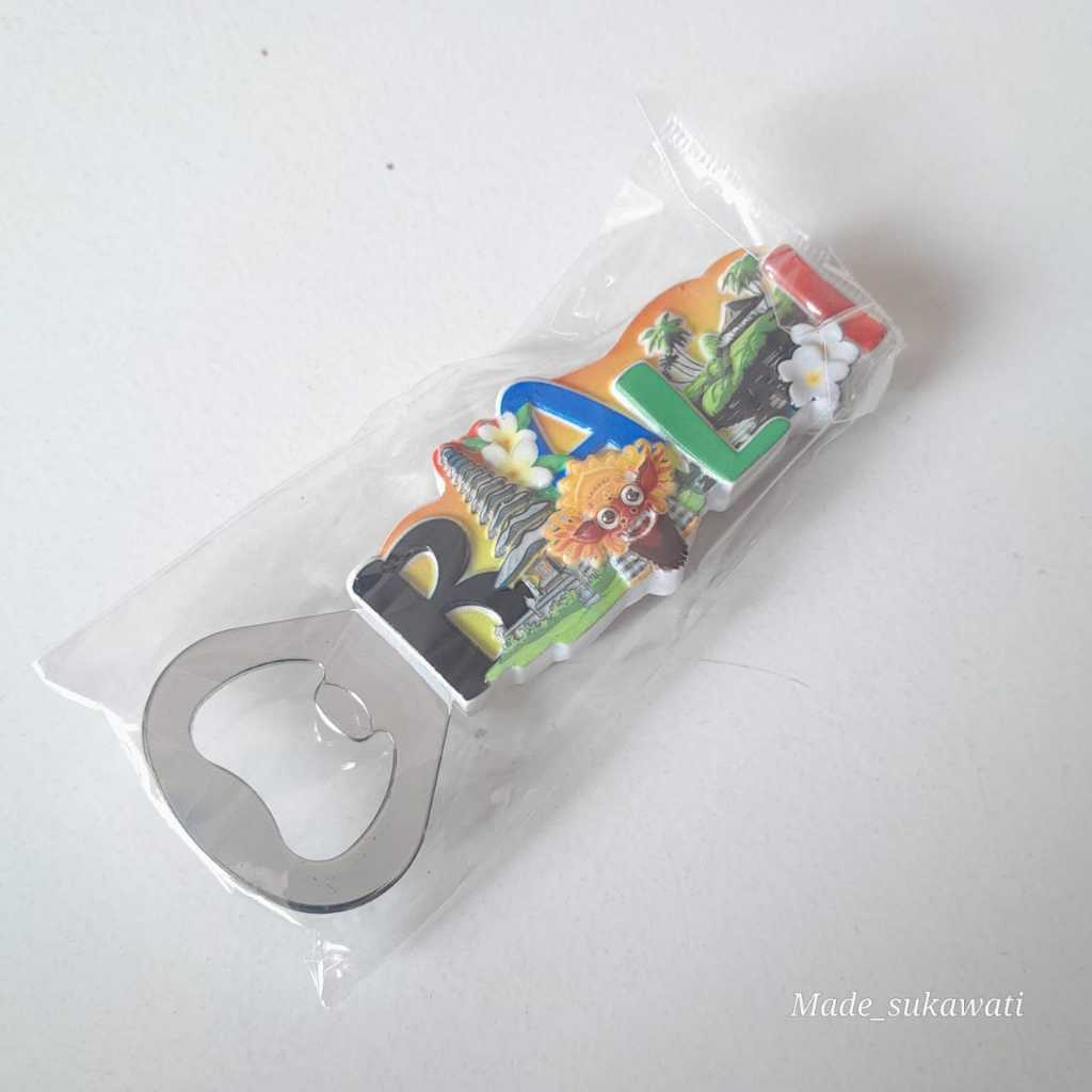 Jual Pembuka Botol Besi Resin Magnet Motif Khas Bali Bukaan Botol ...