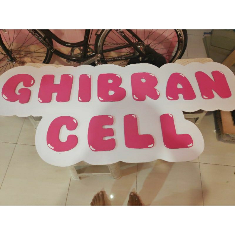 Jual Logo Dekorasi tinggi 30cm Custom Signage double layer Kayu Desain ...