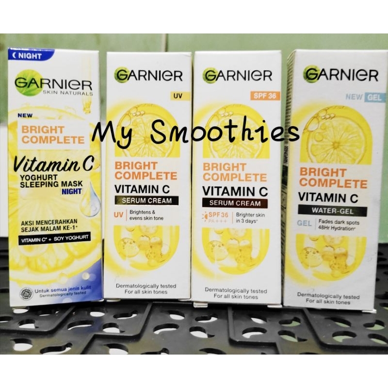 Jual Garnier bright complete vitamin c serum cream 20 ml | Shopee Indonesia