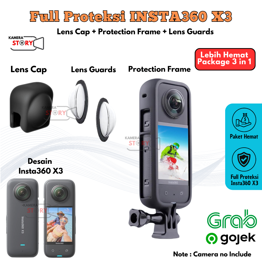 Jual Full Proteksi Untuk Insta360 X3 - Protection Frame - Lens Guard ...