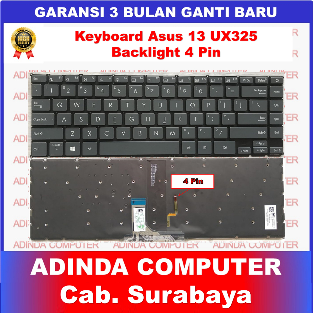 Jual Keyboard Asus Zenbook 13 UX325 UX325E UX325EA UX325J UX325JA ...