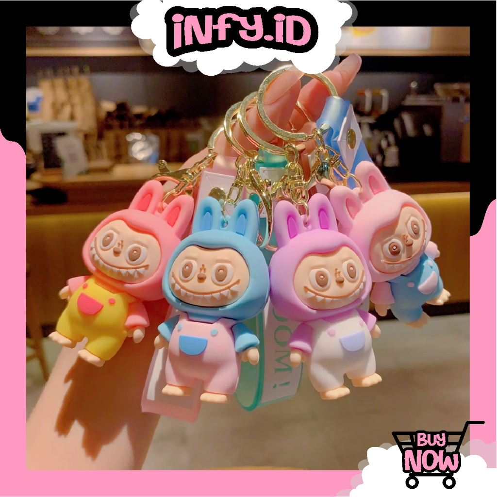 Jual INFY - Gantungan Kunci LABUBU Doll Strap Boom / Ganci Karakter ...