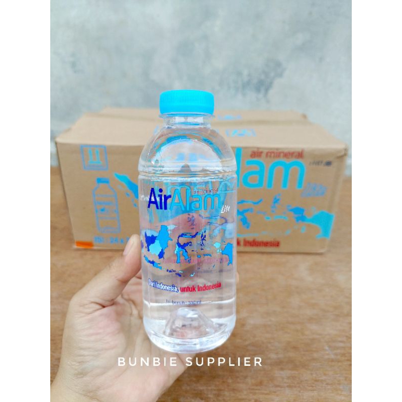 Jual Air Mineral AIR ALAM Lite 330ml x 24 Botol (KARTON) | Shopee Indonesia