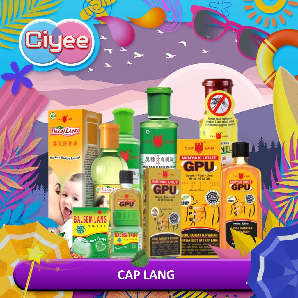 Jual Cap Lang Series - Caplang Minyak Kayu Putih - Telon - GPU Minyak ...