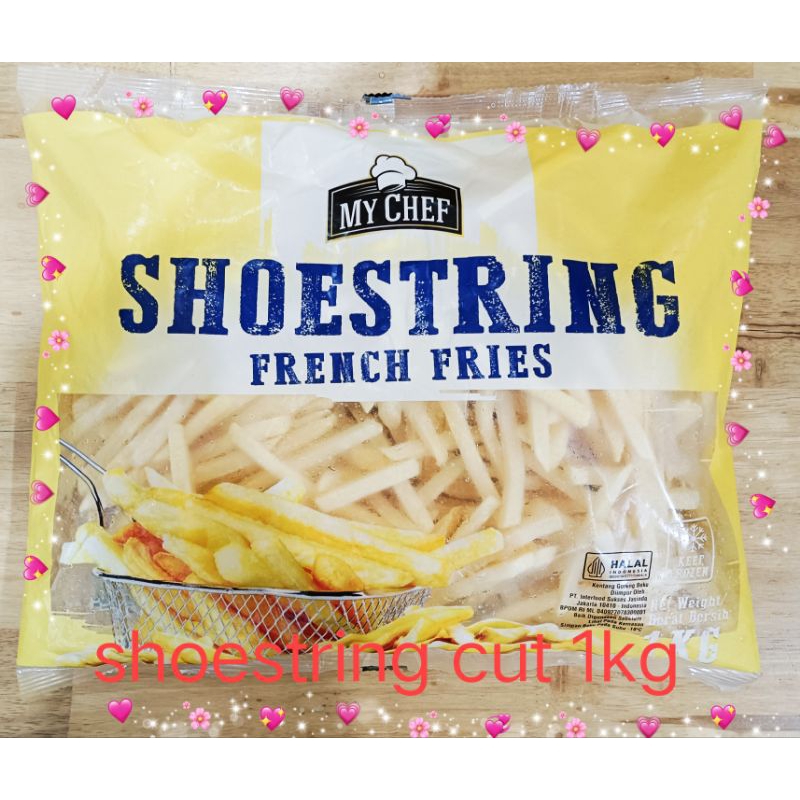 Jual KENTANG GORENG SHOESTRING 1KG MYCHEF DARI FUSIPIM /TELAH BERSERTIFIKAT HALAL | Shopee Indonesia