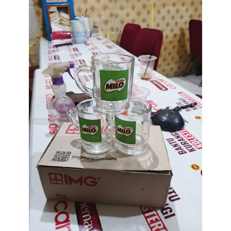 Jual GELAS MILO 1 BOX ISI 6 PCS | Shopee Indonesia