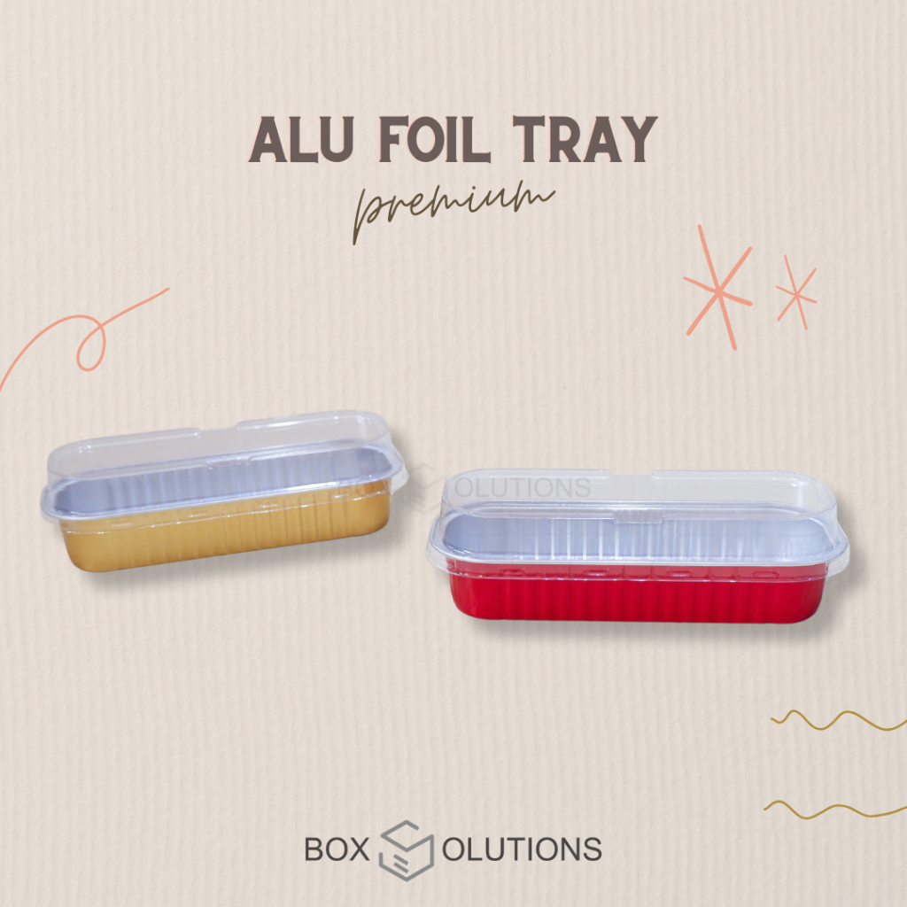 Jual aluminium foil tray premium persegi panjang / rect warna - 4,5x14 ...