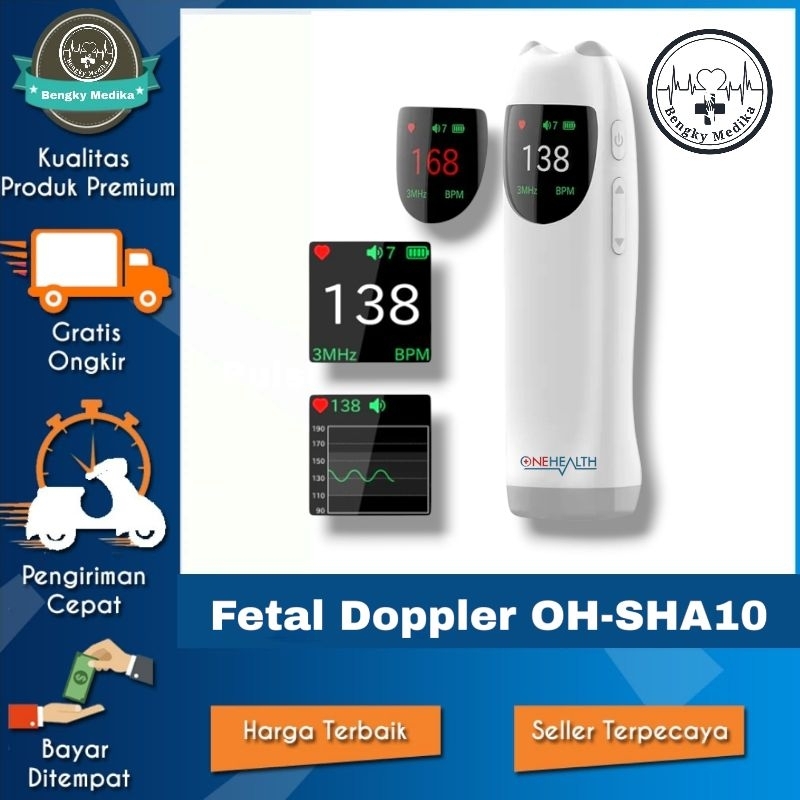 Jual Doppler OneHealt SHA10 Fetal Dopler OneHealt Dopler Portable ...