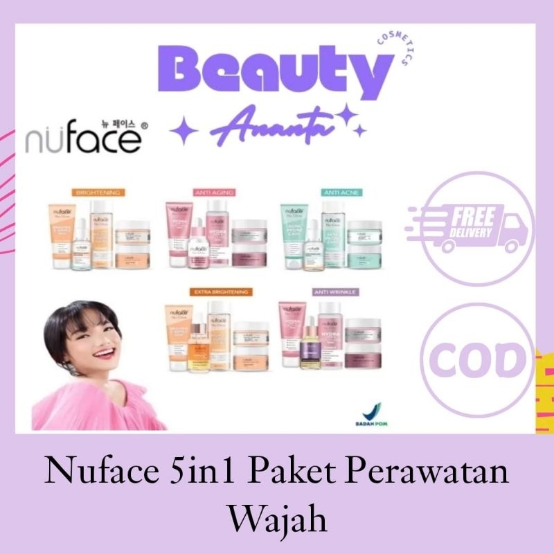 Jual ANANTA 5in1 NUFACE Skincare Fuji Nu Glow paket perawatan ...