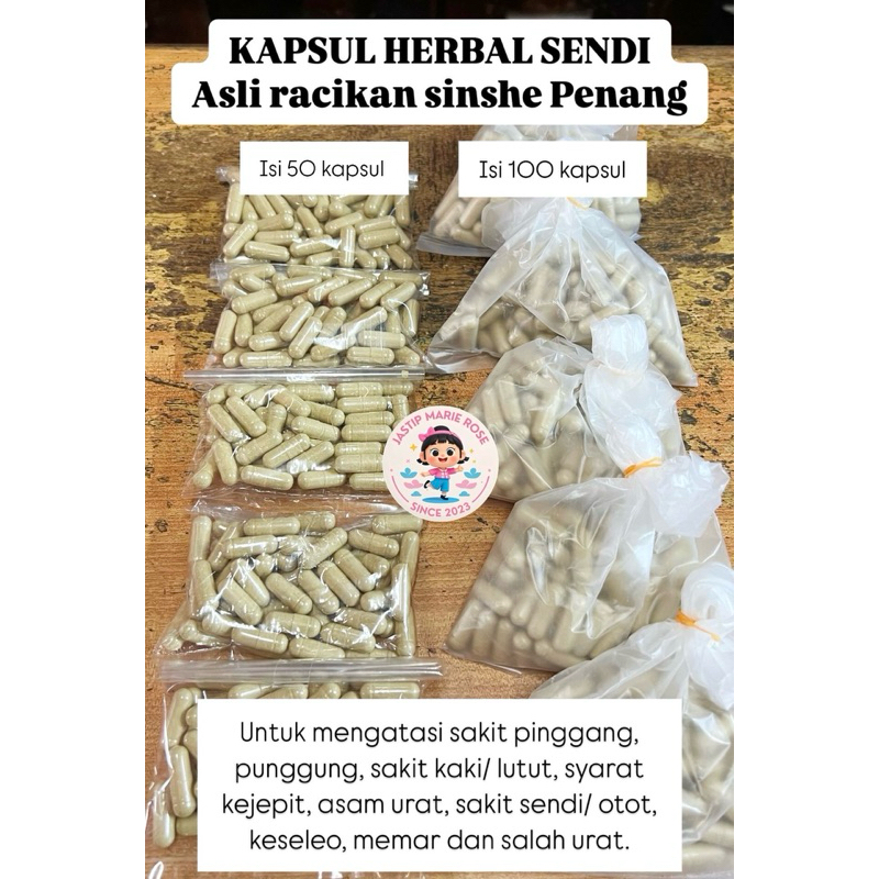 Jual Kapsul Herbal Sendi Asli Racikan Sinshe Penang | Shopee Indonesia