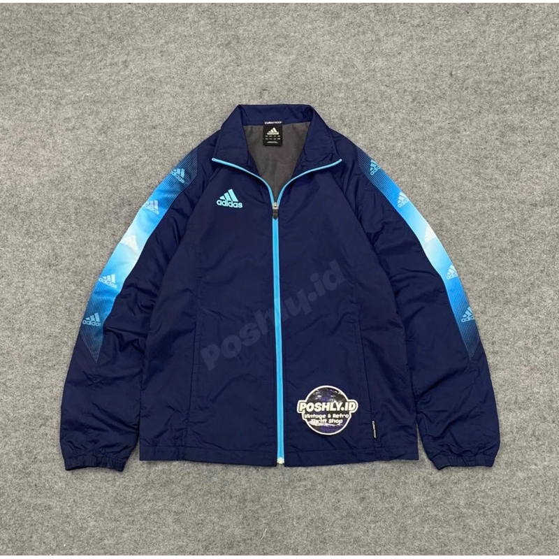 Jual Adidas ClimaProof Tapped Windbreaker Jacket (M) | Shopee Indonesia