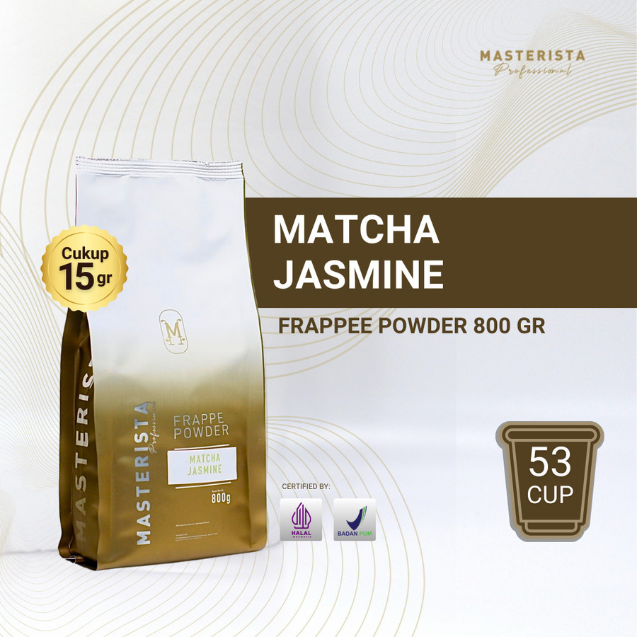 Jual Masterista Frappe Powder Bubuk Minuman Matcha Jasmine 800 gr ...