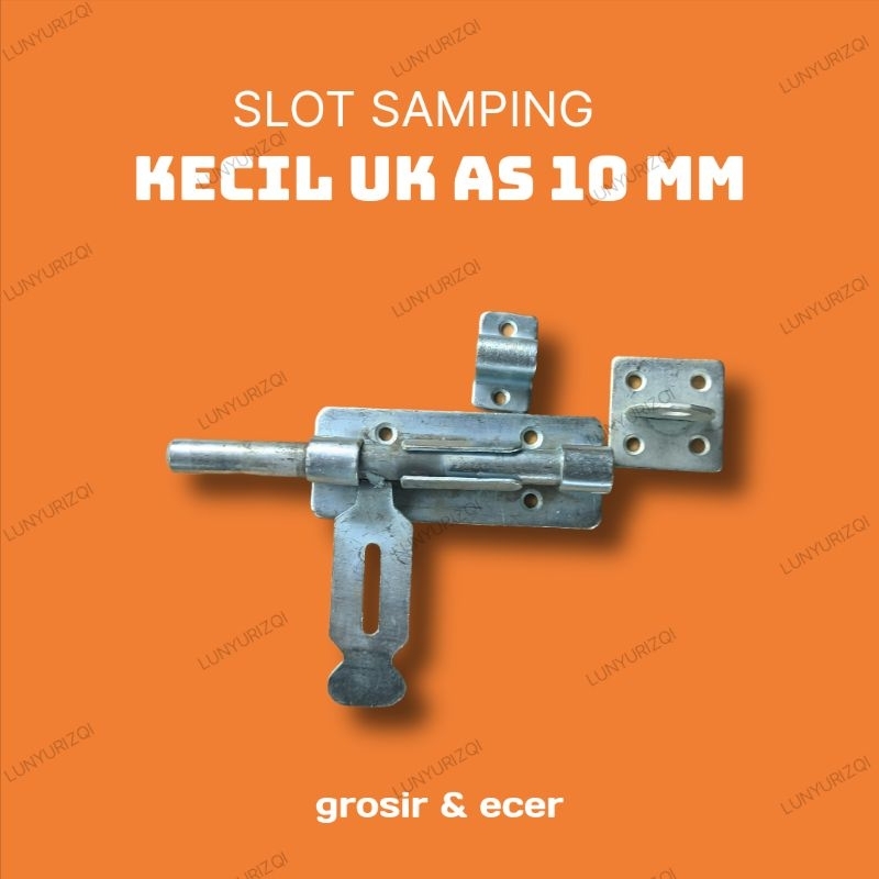 Jual Selot samping kecil/grendel kecil pagar besi komplit uk as 10 mm ...