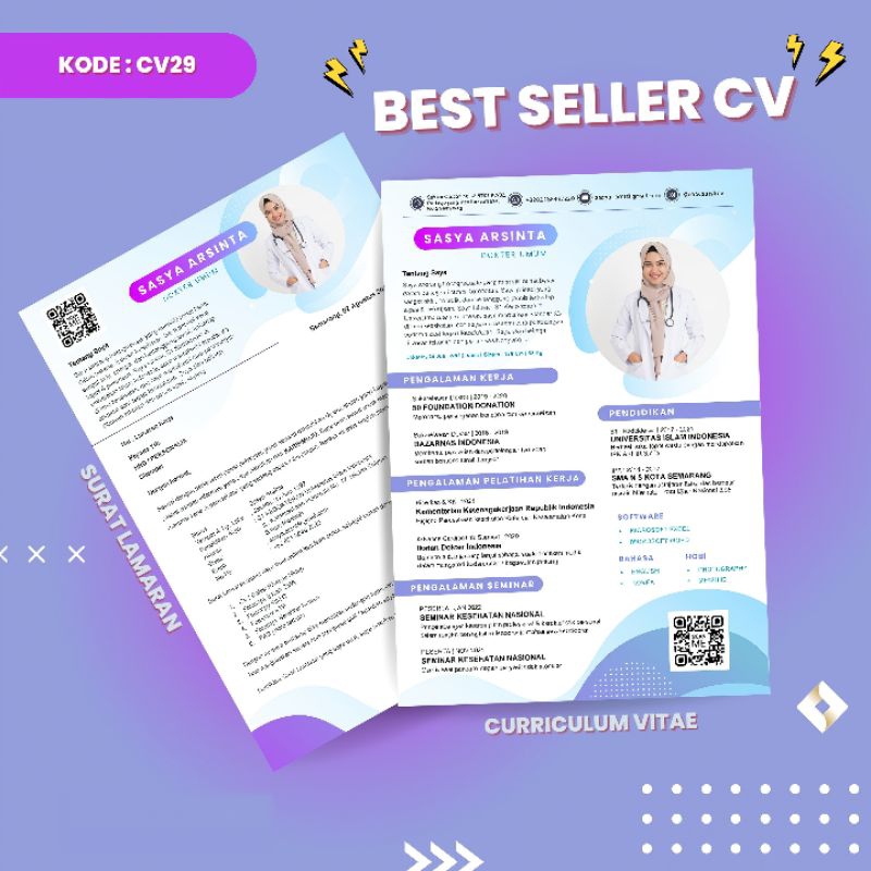 Jual CV dan Surat Lamaran Kerja Menarik HRD | Shopee Indonesia