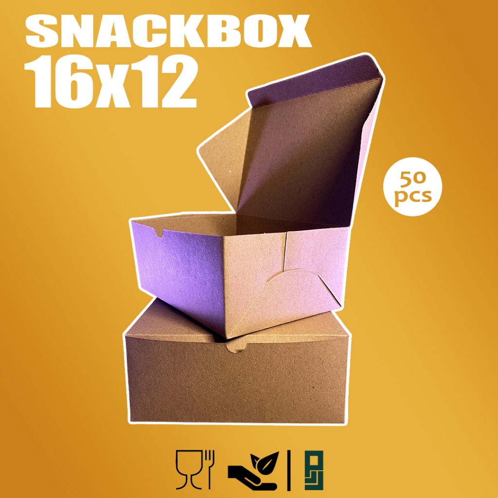 Jual Box Snack Dus Kue Snack Box 16x12 (50pcs) | Shopee Indonesia