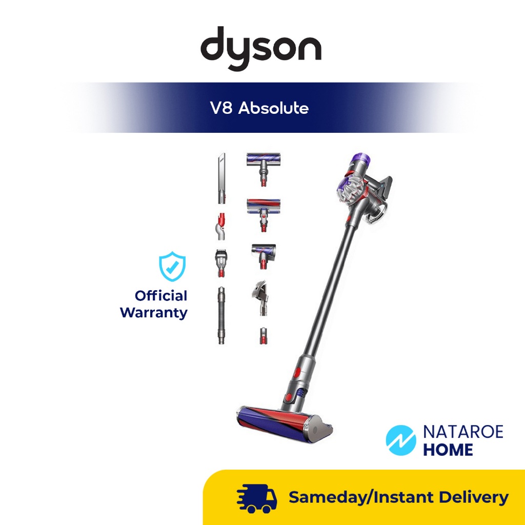 Jual Dys*n V8 Absolute Vacuum Cleaner - Silver/Nickel | Shopee Indonesia