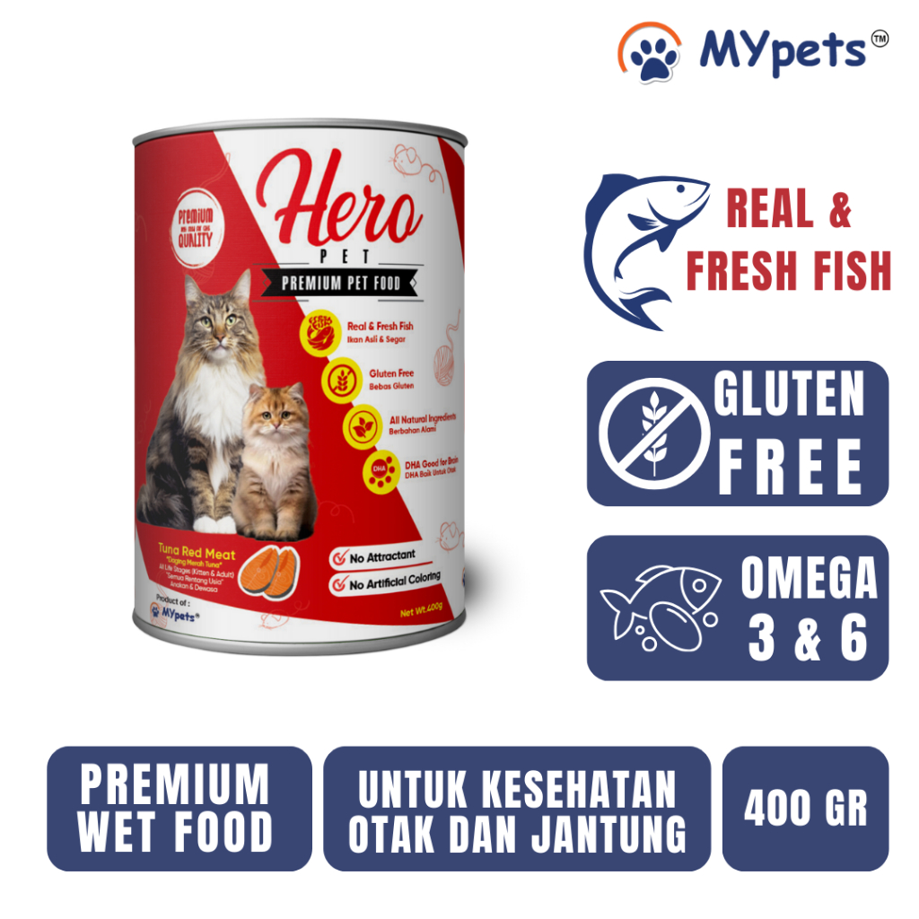 Jual Hero Pet Premium Food (makanan basah kucing) | Shopee Indonesia