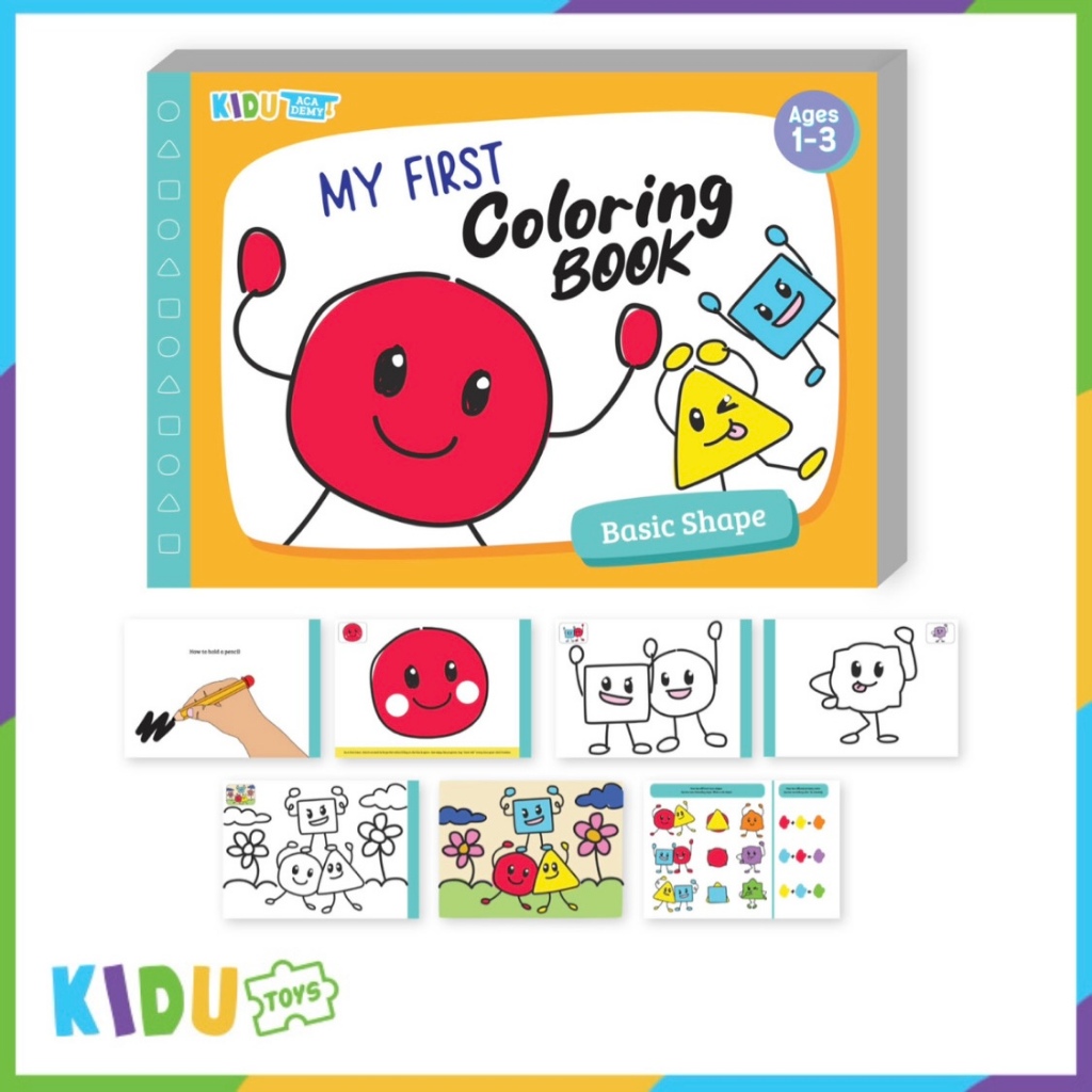 Jual Kidu Academy My First Coloring Book Basic Shape Buku Aktivitas ...