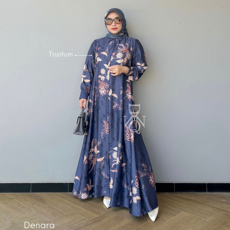 Jual DYN Signature X Qisthina Denara Dress | Dress Premium Motif Batik ...