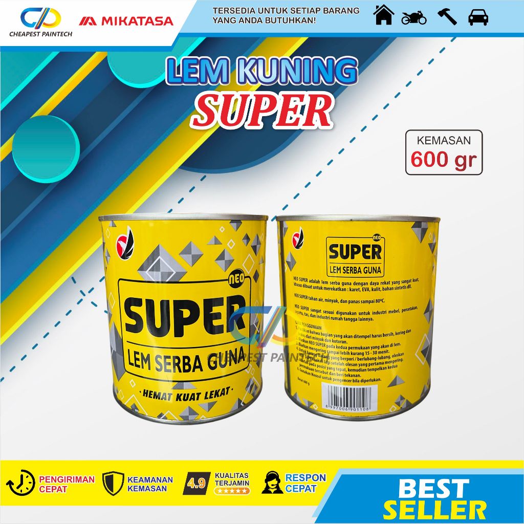 Jual Lem Kuning Super Neo / Lem Kuning Super Serba Guna / Lem Aibon ...