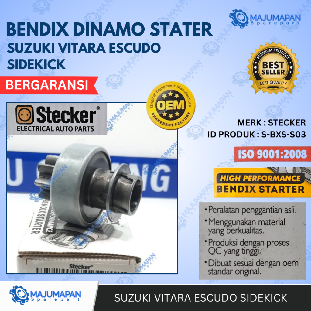 Jual (BERGARANSI) BENDIX SWITCH DINAMO STATER SUZUKI VITARA ESCUDO ...