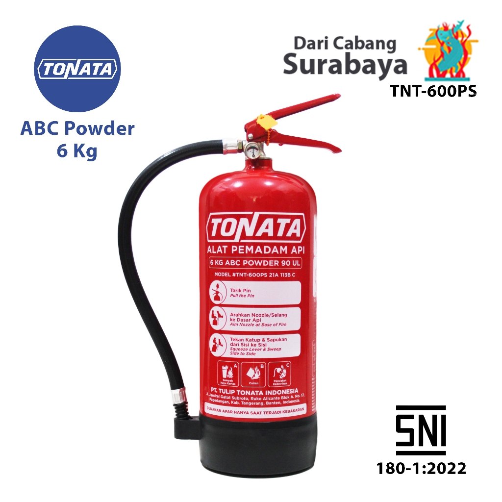 Jual Alat Pemadam Api Tonata SNI / APAR ABC Powder 6 kg | Shopee Indonesia