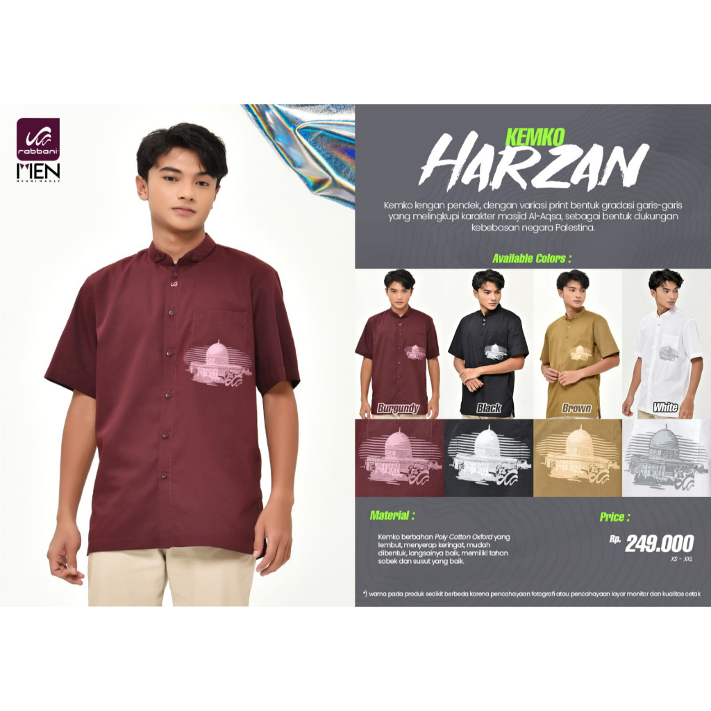 Jual Rabbani - kemko Harzan Lengan Pendek (PLS) | Shopee Indonesia