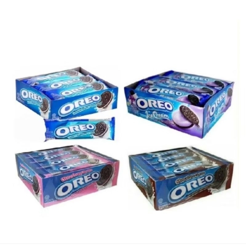 Jual Oreo Biskuit @27,6gr Isi 12 Pcs | Oreo Biskuit Coklat, Vanilla ...
