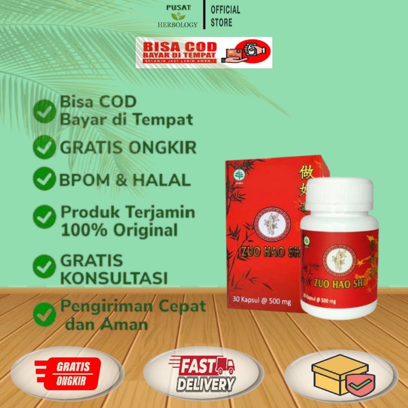 Jual Zuo Hao Shi Original Herbal Atasi Saraf Kejepit Isi 30 Kapsul ...