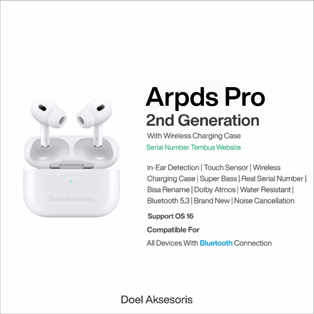 Jual [ GARANSI 1 TAHUN ] AP PR0 GEN 2 WIRELESS CHARGING CASE ( 100% NEW ...