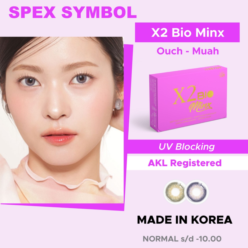 Jual Spex Symbol X2 Bio Minx Softlens Varian Ouch (Brown) | Muah ...