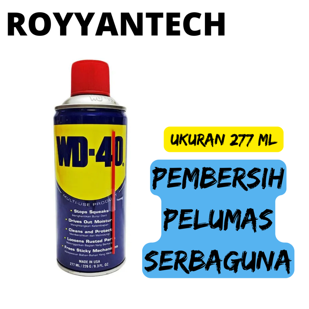 Jual WD 40 277 ML CAIRAN PEMBERSIH KARAT SEMPROT CAIRAN PELUMAS MULTI ...