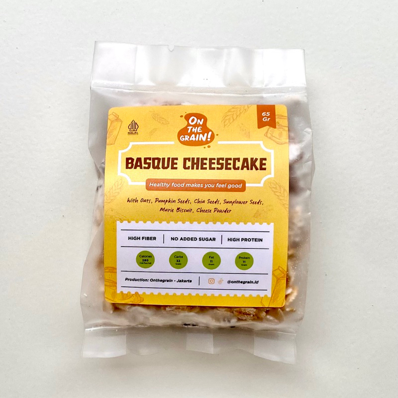 Jual BASQUE CHEESECAKE OATS by On The Grain | Overnight / Instant Oat ...