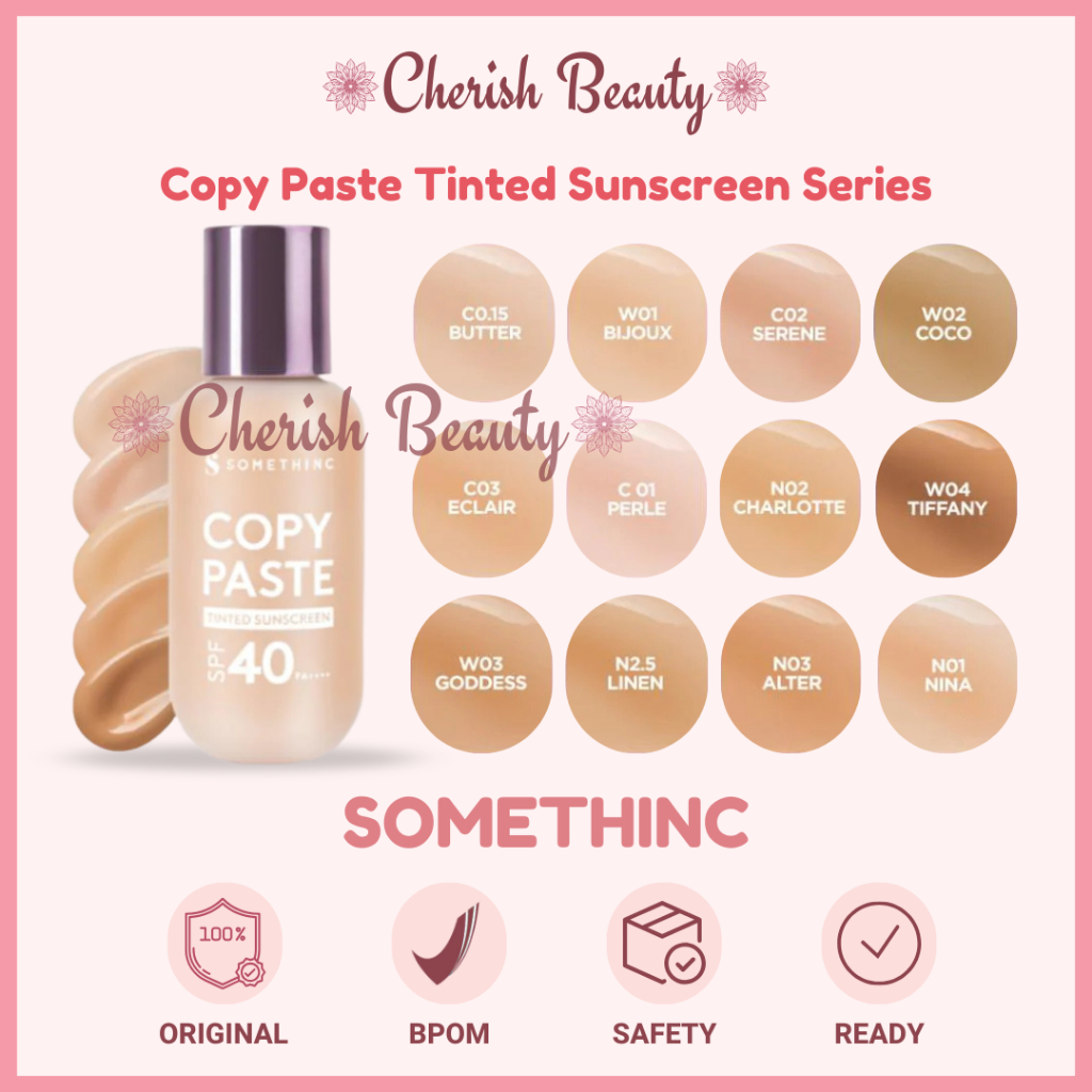 Jual SOMETHINC Copy Paste Tinted Sunscreen SPF 40 PA++++ - Skin Tint ...
