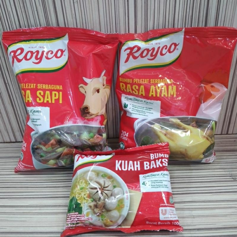 Jual Royco Bumbu Pelezat Serbaguna Rasa Ayam& Sapi, Kuah Bakso | Shopee ...