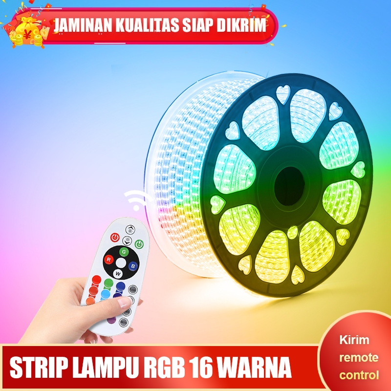 Jual Strip lampu LED tahan air, strip lampu 16 warna variabel rangkaian ...