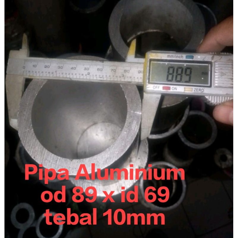 Jual Pipa Aluminium od 89 x id 69 x 100 (6063) | Shopee Indonesia