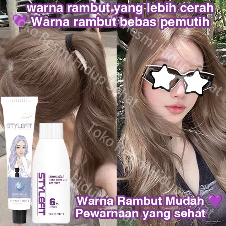 Jual STYLE FIT cat rambut *200ml Tidak perlu pemutih, Mudah diwarnai ...