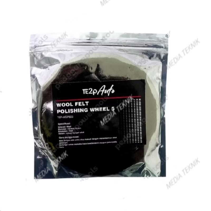 Jual Busa Poles 5 inch TE2P Auto Kaca Mobil Wool Felt Glass Polishing ...