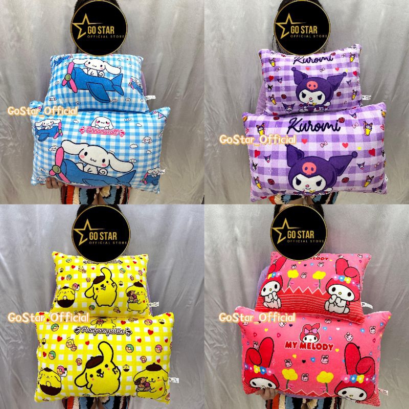 Jual Bantal Viral Boneka Sanrio Pompompurin Kuromi My Melody Cinnamoroll | Shopee Indonesia