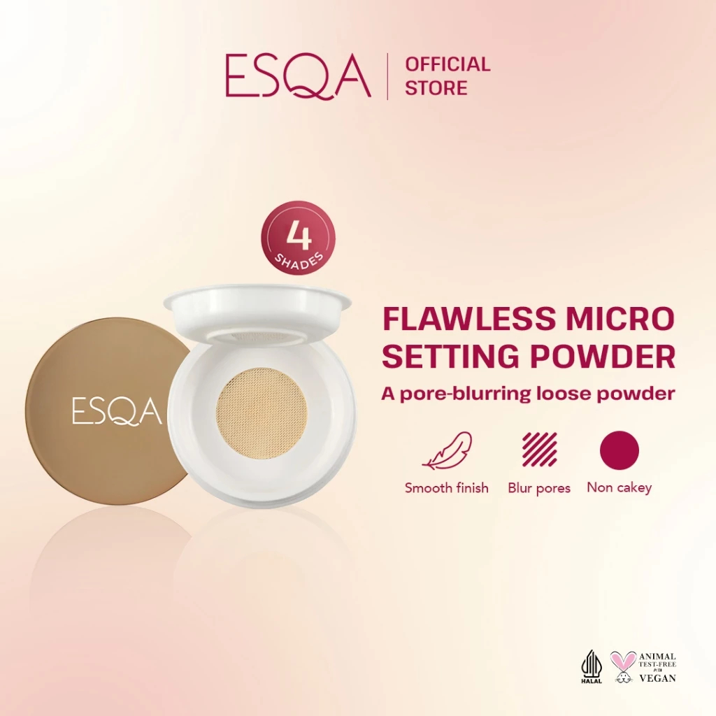Jual Bedak Tabur ESQA Flawless Micro Setting Powder 12gr Translucent ...