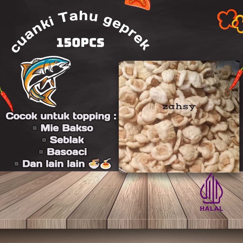 Jual Cuanki Tahu Geprek 150Pcs Rasa Ikan Asli Enak dan Nikmat | Shopee ...