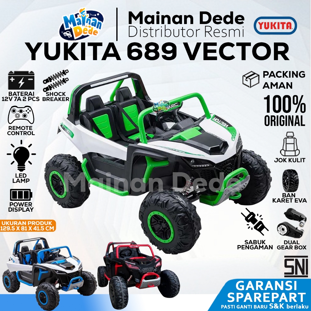Jual Mainan Mobil Aki Anak Yukita 689 VECTOR 24V yukita689 / VECTOR ...